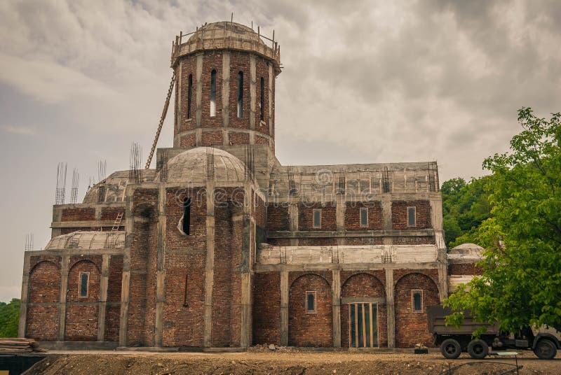 Restoration of the Ancient Temple,Georgia Stock Image - Image of nature ...