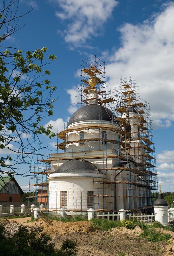 Restoration Of Christian Church Stock Photo - Image of cross, religion ...
