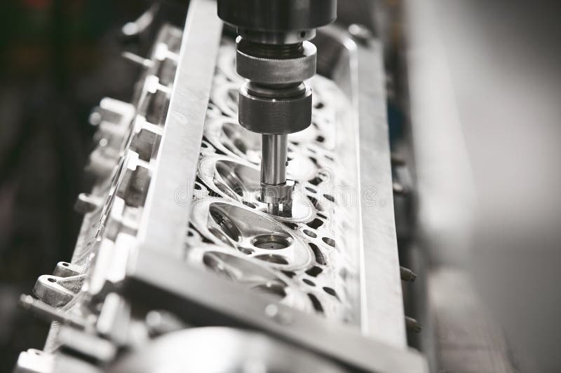 Restoration of Engine Valves, Close Up. Stock Image - Image of sharp ...