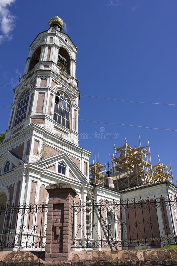 Restoration of an Old Beautiful Church Stock Image - Image of bible ...