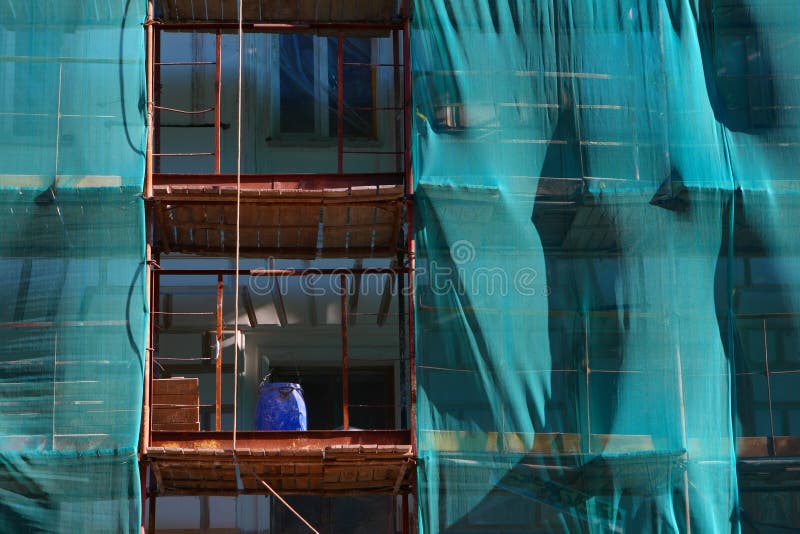 Restoration and Repair of City Objects. Stock Image - Image of material ...