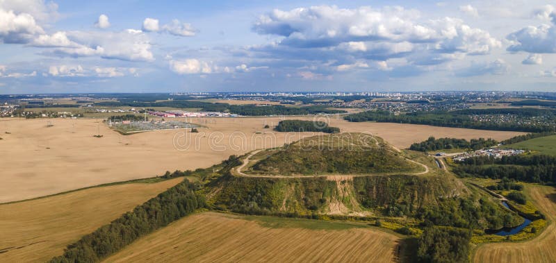 Restoration of the Territory. Landscaping of a Large Hill of Garbage ...