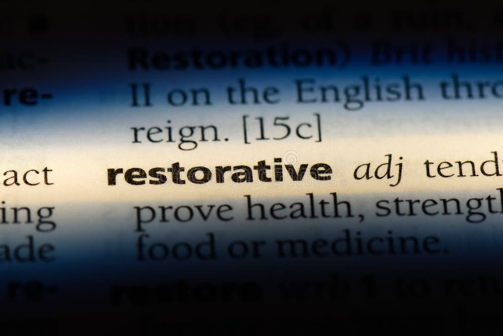 Restorative stock image. Image of english, definition - 126614243