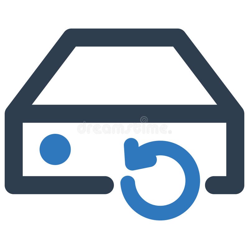 Restore Backup Isolated Vector Icon Which Can Easily Modify or Edit ...