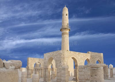 Restored Al Khamis Mosque, Bahrain Stock Image - Image of beautiful ...
