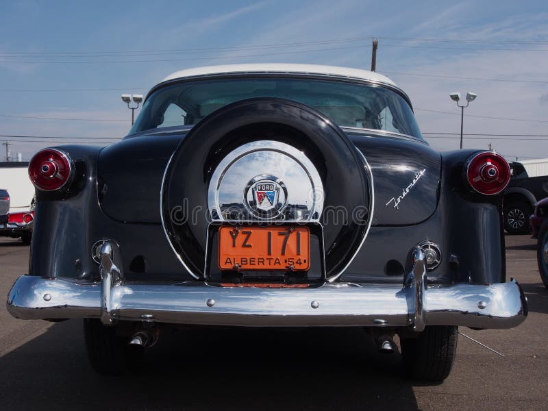 Restored 1954 Antique Ford with Ford-O-Matic Editorial Stock Image ...