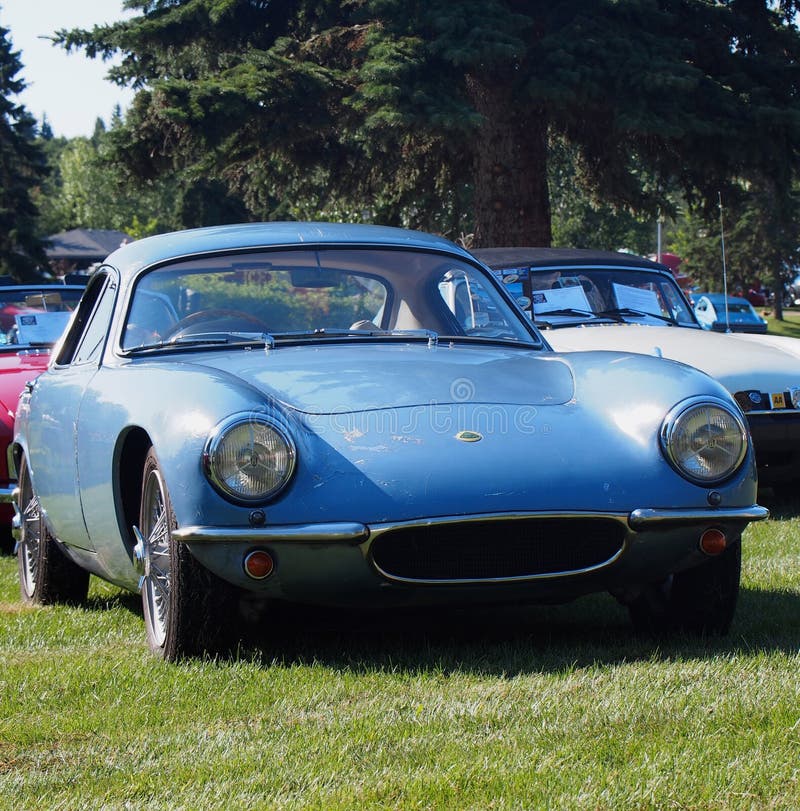 Restored Classic Blue Lotus Editorial Image - Image of chrome, blue ...