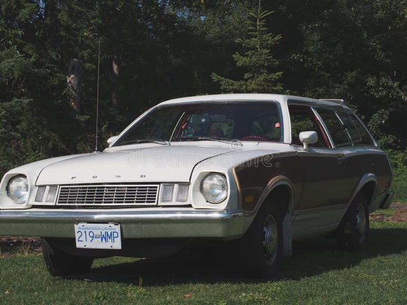 Restored Classic Brown and White Ford Station Wagon Editorial Stock ...