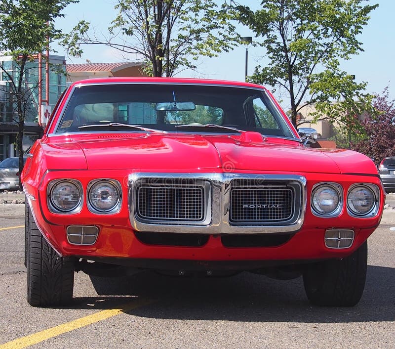 Restored Classic Red Pontiac Firebird Editorial Stock Photo - Image of ...