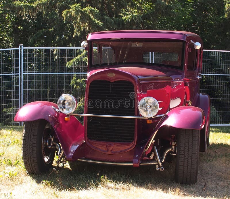 Restored Classic Vintage Ford Editorial Image - Image of chrome ...