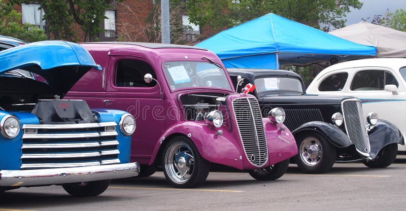 Restored Classic Vintage Vehicles Editorial Stock Photo - Image of ...