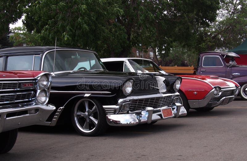 Restored Classic Vintage Vehicles Editorial Stock Image - Image of ...