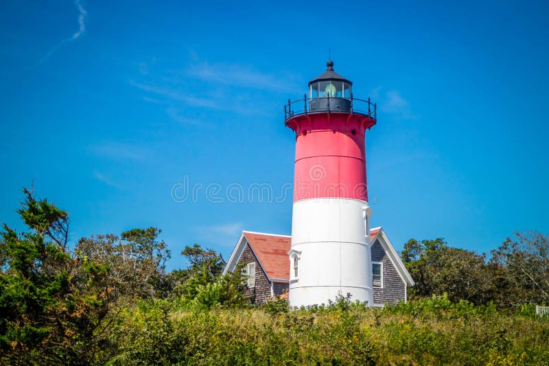 The Nauset Beach Light in Cape Cod National Seashore, Massachusetts ...