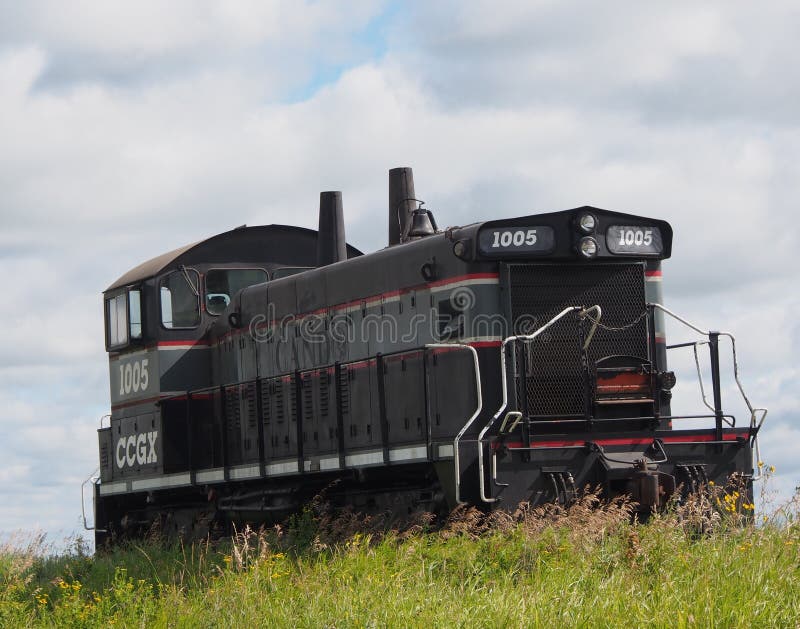 Restored Locomotive at the Alberta Railway Museum Editorial Photography ...