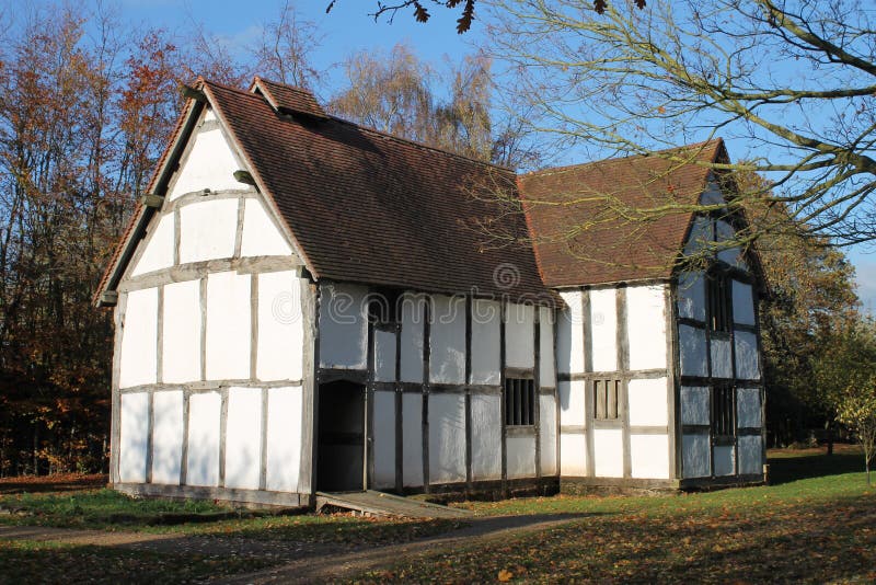 Restored Medieval Hall Rear View Stock Photo - Image of historic, house ...