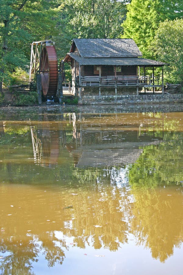 Old Restored Mill - Maryland Stock Image - Image of fence, weathered ...