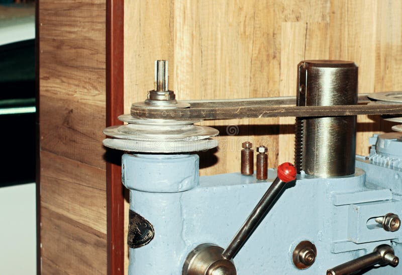 Restored Old Soviet Drilling Machine. Stock Photo - Image of restored ...