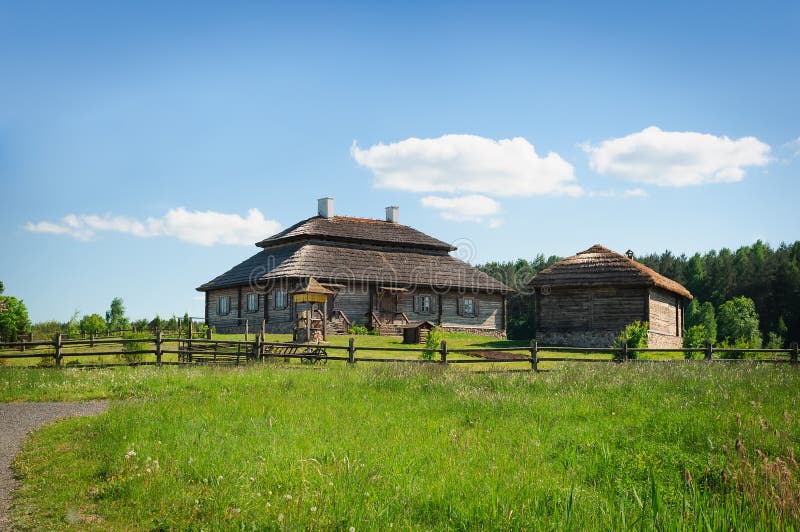 Restored Old Style Russian Farmhouse Stock Image - Image of ancient ...