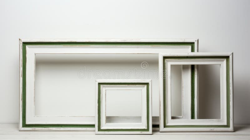 Restored and Repurposed White and Green Picture Frames for Rustic ...