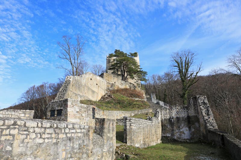 Ruin of castle Homburg stock photo. Image of observation - 168518492