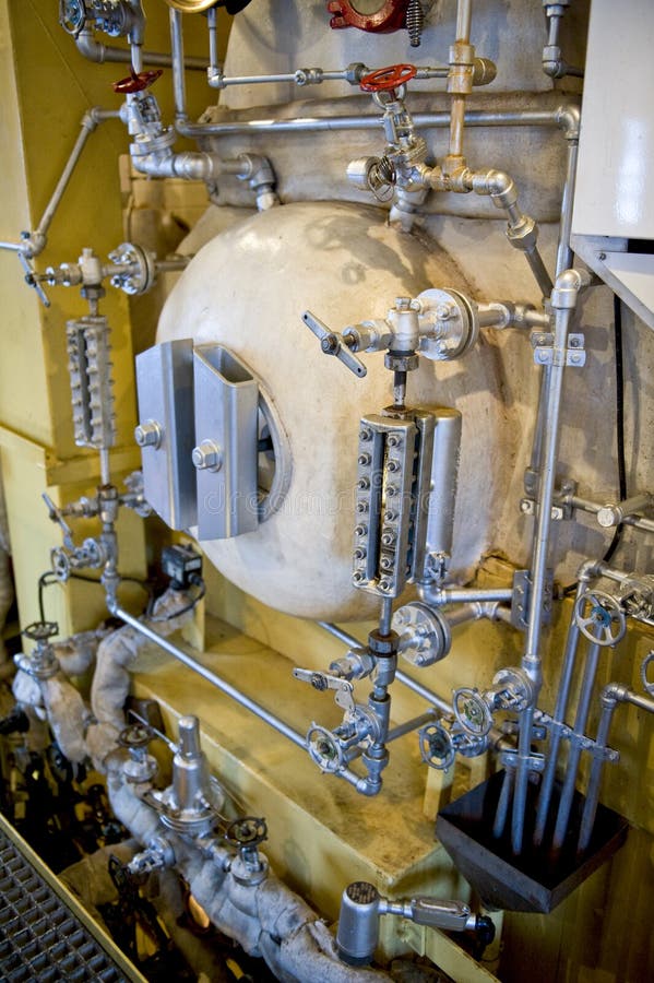 Restored steamship boiler stock photo. Image of control - 3981650