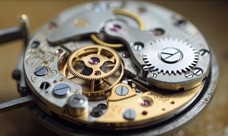Restored Vintage Watch Showcases Beautifully Working Gears Creating ...