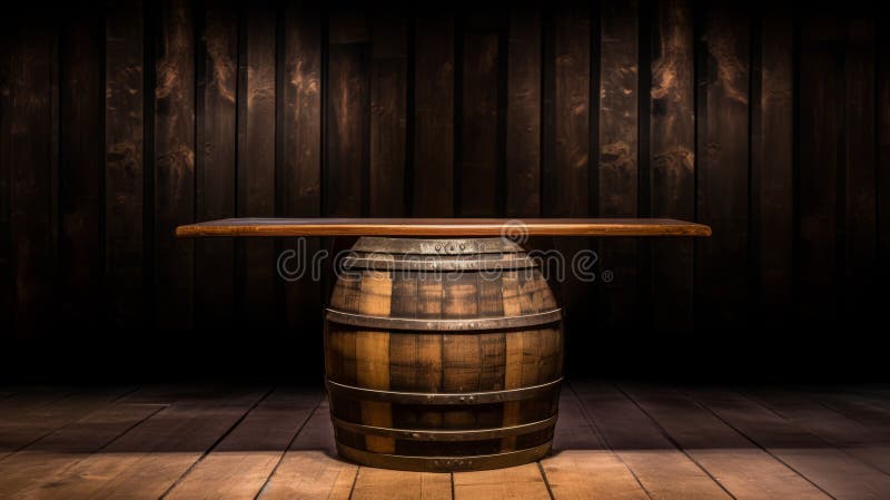 Restored Wooden Barrel Table: a Dynamic Balance of Functionality and ...