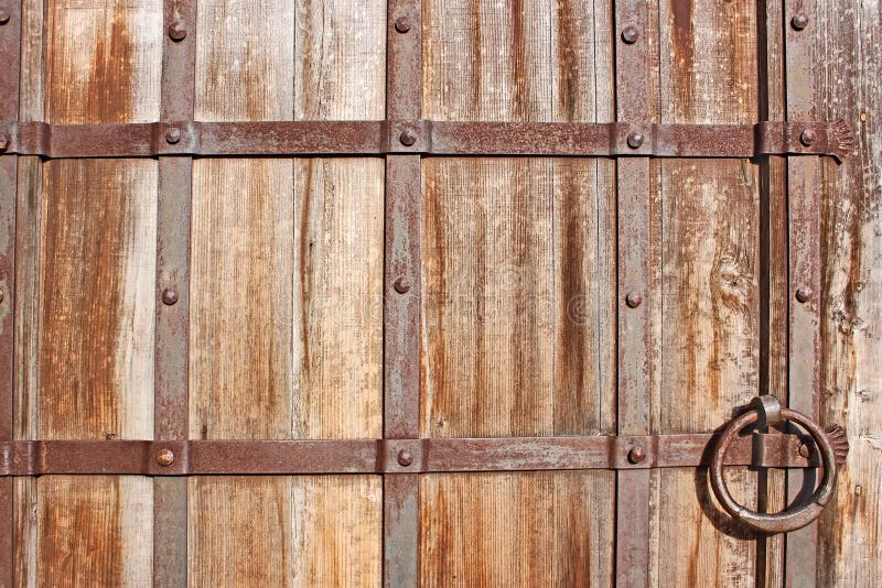 Restoring Medieval Wooden Gate Stock Image - Image of castle ...