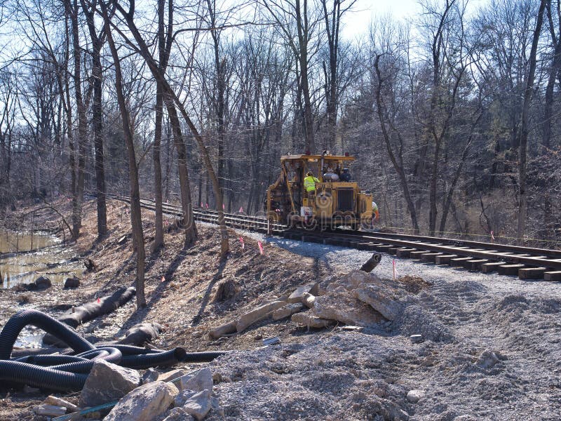 Restoring an Old Railroad Train Track Stock Photo - Image of journey ...