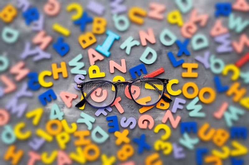 Restoring Vision with the Right Glasses. Glasses and Blurred Background ...