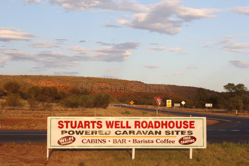 Restoroute De Puits De Stuarts, Stuart Highway, Australie Image ...