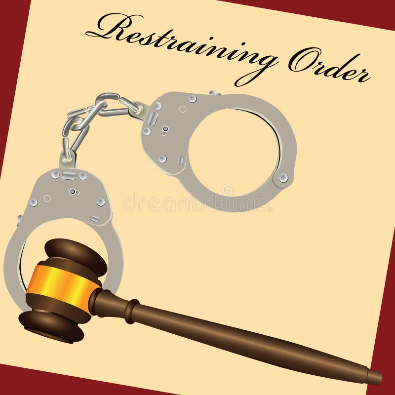 Restraining Order stock vector. Illustration of authority - 34556995
