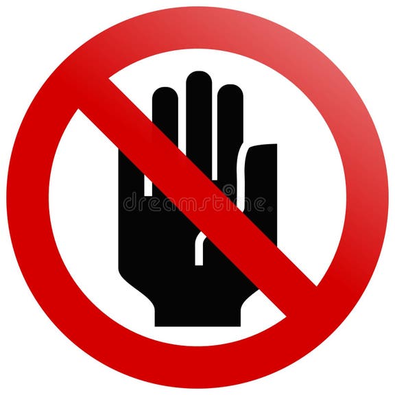 Forbidden Restricted Access Symbol Stock Illustrations – 6,472 ...