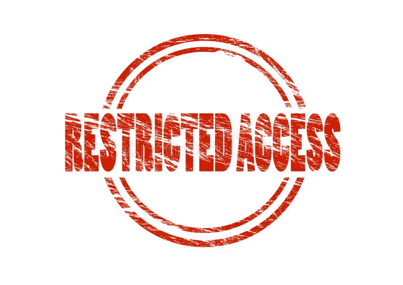 Restricted Access Red Rubber Stamp Stock Illustration - Illustration of ...
