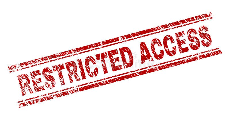 Scratched Textured RESTRICTED ACCESS Stamp Seal Stock Vector ...