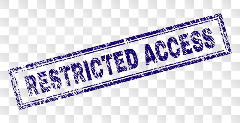 Scratched RESTRICTED ACCESS Rectangle Stamp Stock Vector - Illustration ...