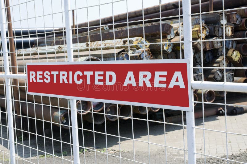 Dangerous Construction Area Stock Image - Image of osha, industrial ...