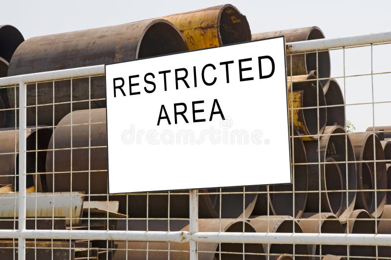 Restricted Area stock photo. Image of restriction, activity - 20577108