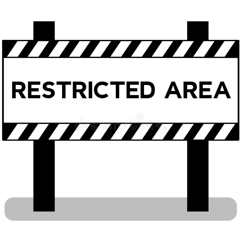 Restricted area road sign stock vector. Illustration of clipart - 280263308