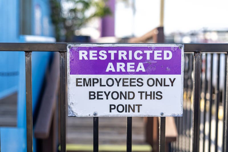 146 Area Prohibition Restricted Safety Signs Stock Photos - Free ...