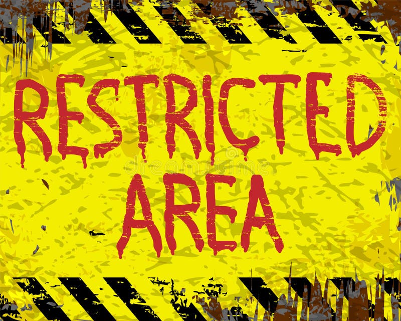 Restricted Area Sign Stock Illustrations – 17,213 Restricted Area Sign ...