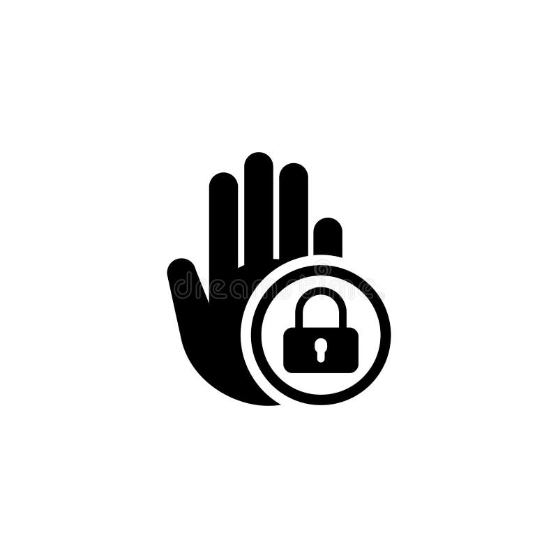 Restricted Area Icon. Flat Design Stock Illustration - Illustration of ...