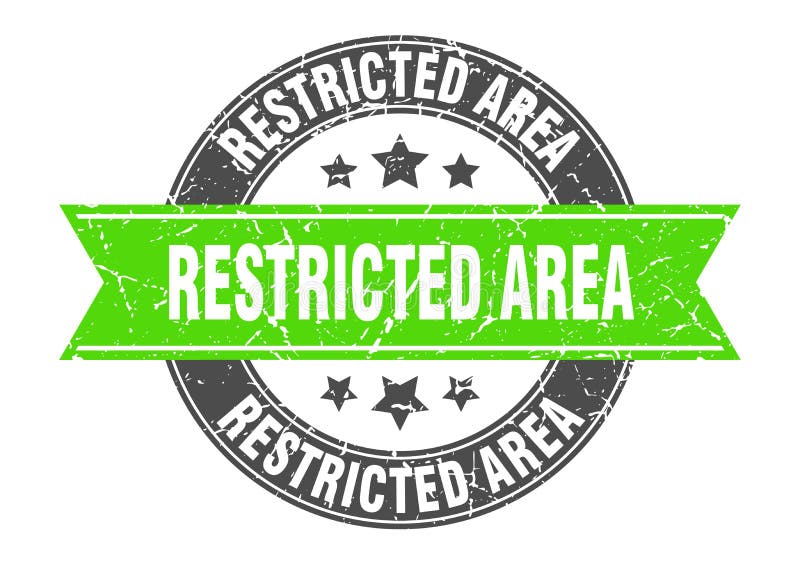 Restricted Area Banner. Restricted Area Speech Bubble Label Set Stock ...