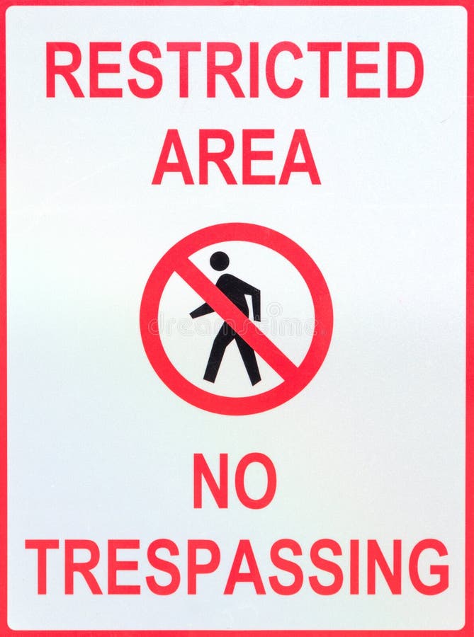 Restricted area sign stock photo. Image of information - 37606376