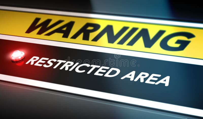 Restricted Area Authorized Personnel only Symbol Sign, Vector ...