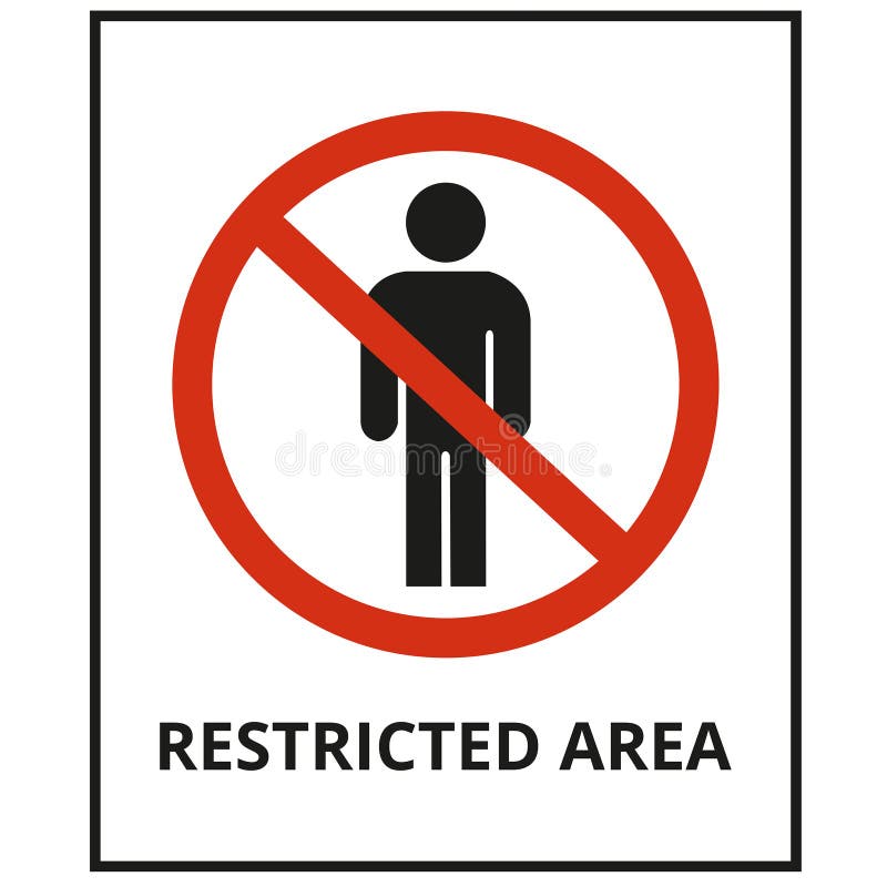 Sign of Forbidden Passage on a White Background Stock Vector ...