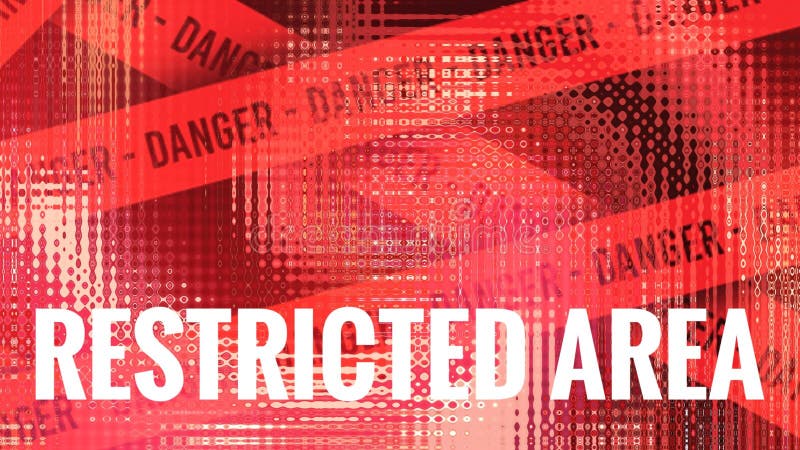 Restricted Area Text Abstract Background Illustration Stock Photo ...