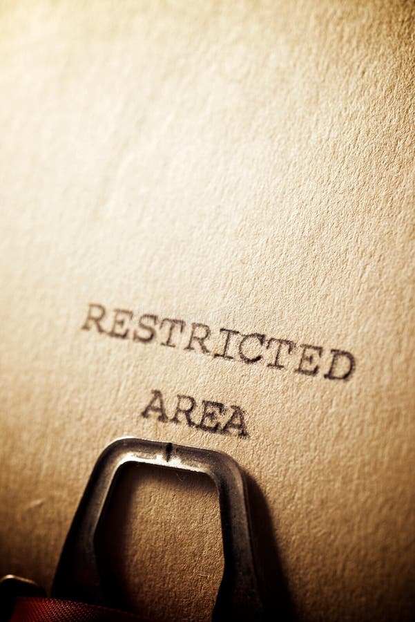 Restricted area concept stock photo. Image of information - 180178370