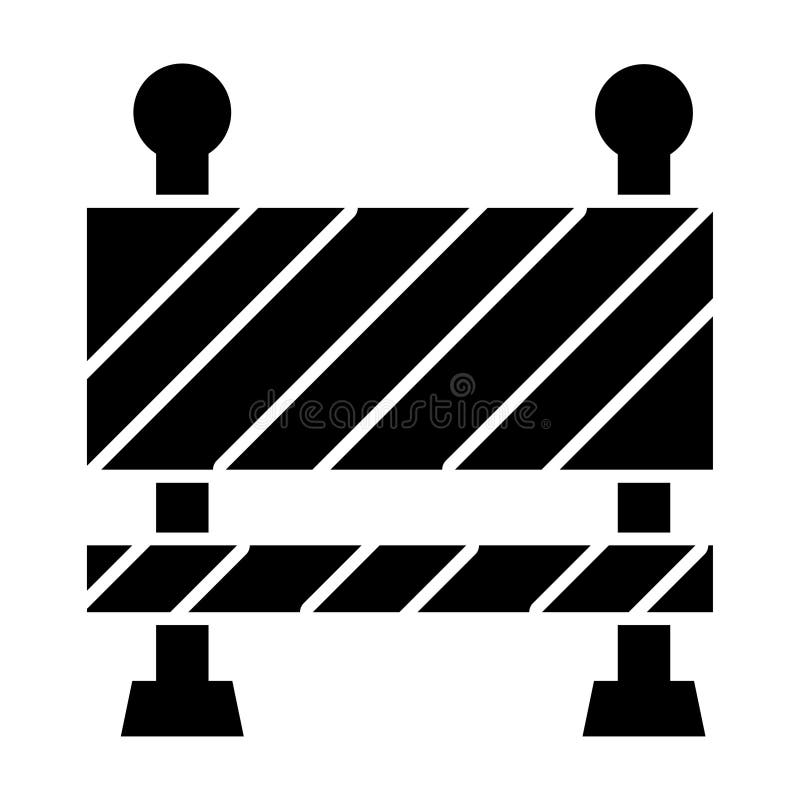 Restricted Barrier Icon stock vector. Illustration of designed - 330670855