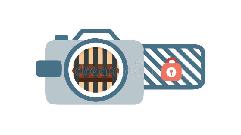 Restricted Camera Access, Surveillance System Vector, Vector Design ...